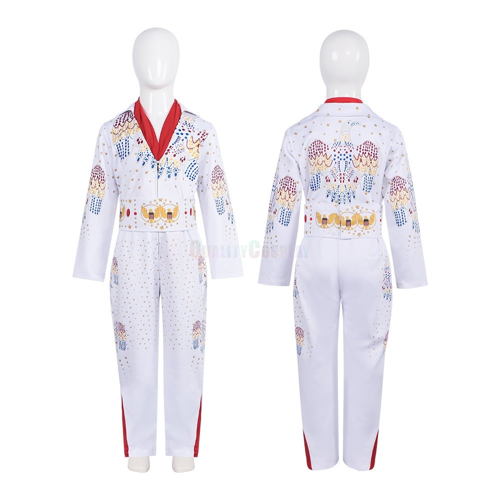 Elvis Presley Cosplay Costume Halloween Family Matching Costume - HQCOSPLAY