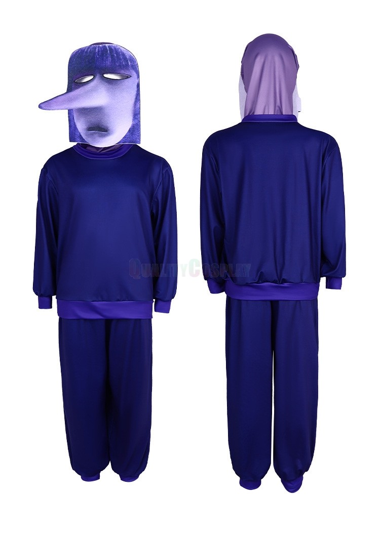 Halloween Parent-Child Costume Inside Out 2 Ennui Cosplay Costume ...