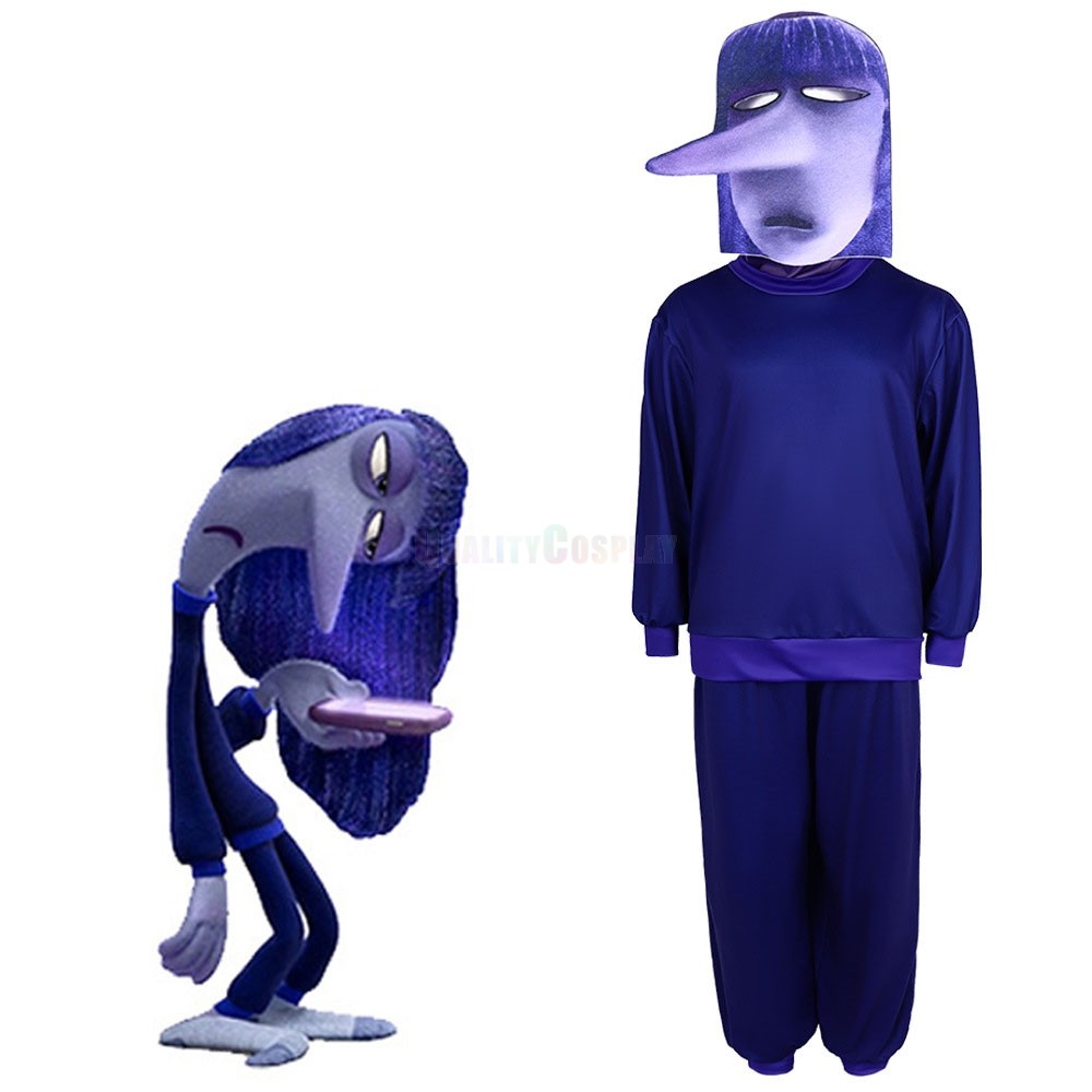 Halloween Parent-Child Costume Inside Out 2 Ennui Cosplay Costume ...
