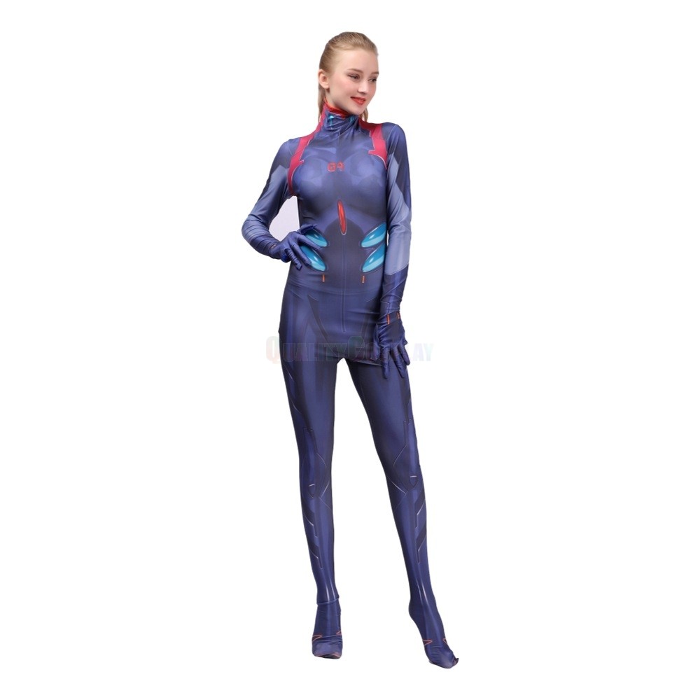 Halloween Parent -child Costume EVA Rei Ayanami Printed Jumpsuit ...