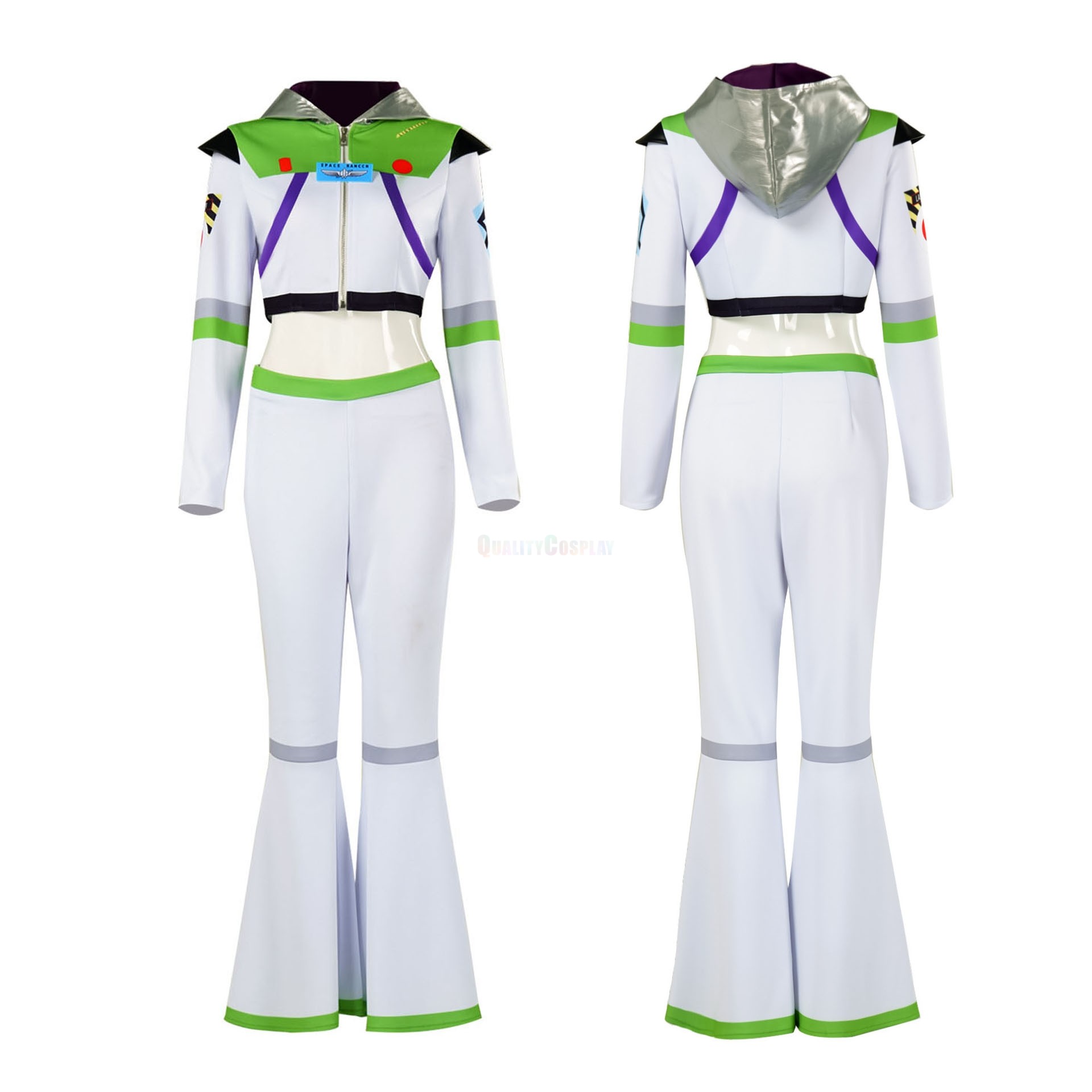 Halloween Adult Costume Toy Story Female Buzz Lightyear Cosplay Suit ...