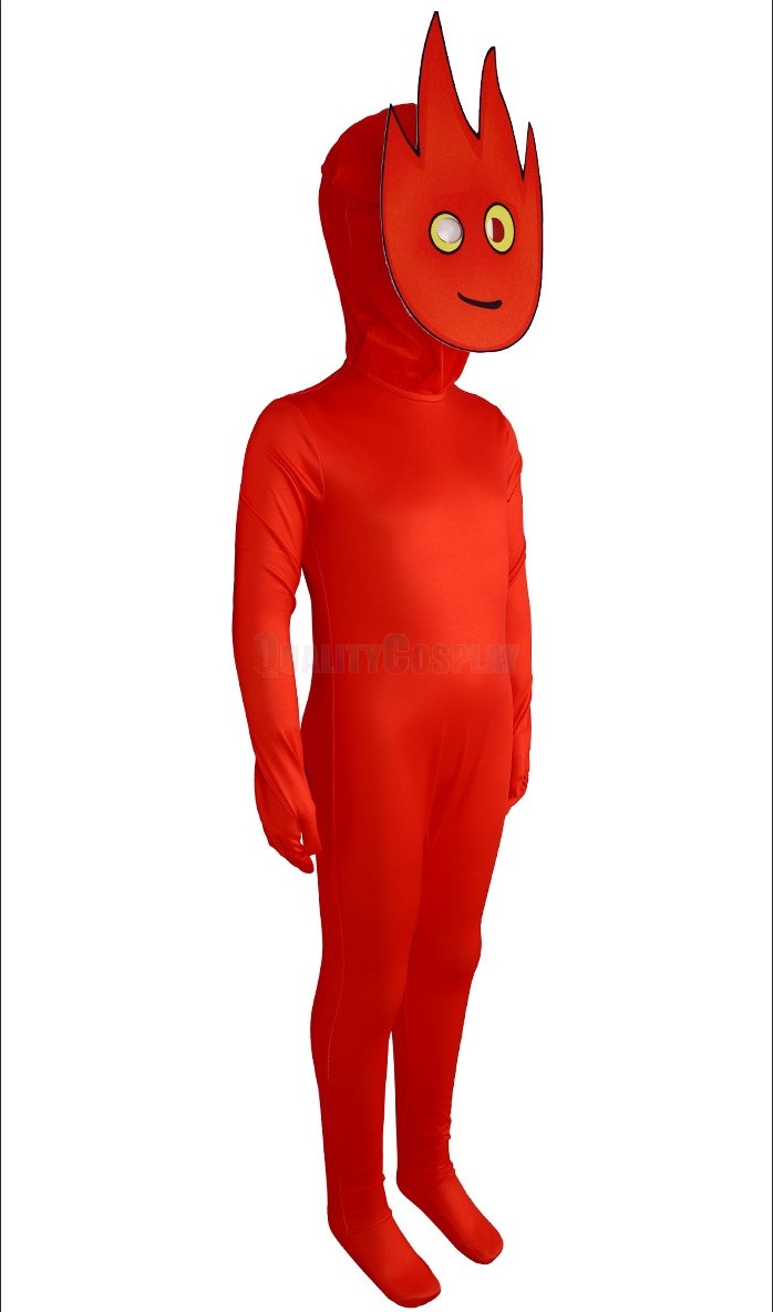 Fireboy and Watergirl Fireboy Jumpsuit For Adults & Kids Halloween ...