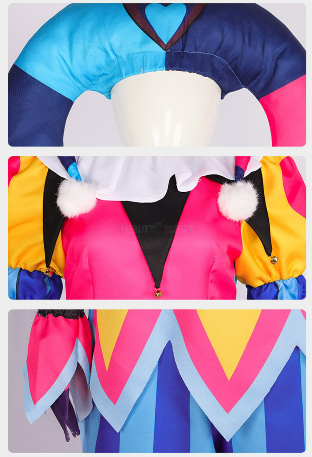 Hazbin Hotel Fizzarolli Clown Suit Adult Halloween Cosplay Costumes ...
