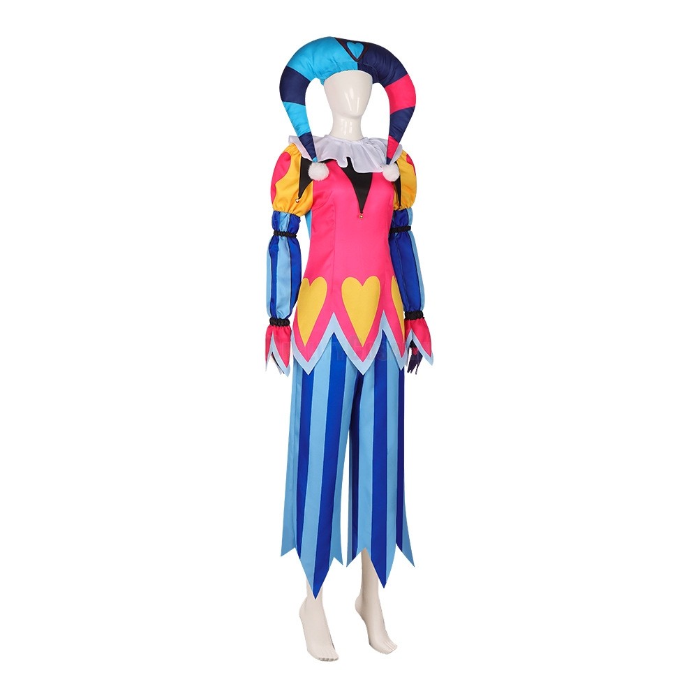 Hazbin Hotel Fizzarolli Clown Suit Adult Halloween Cosplay Costumes ...