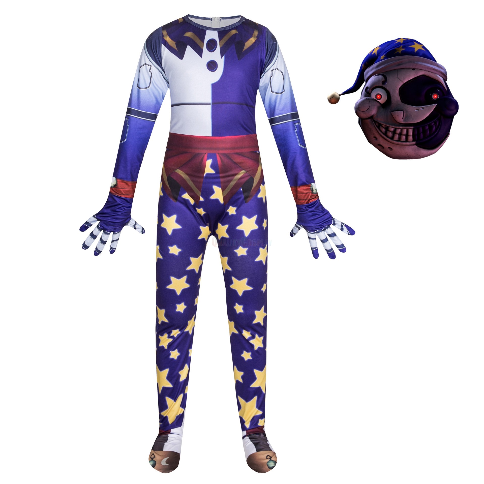 FNAF: Security Breach Moondrop Cosplay Jumpsuit For Halloween - HQCOSPLAY