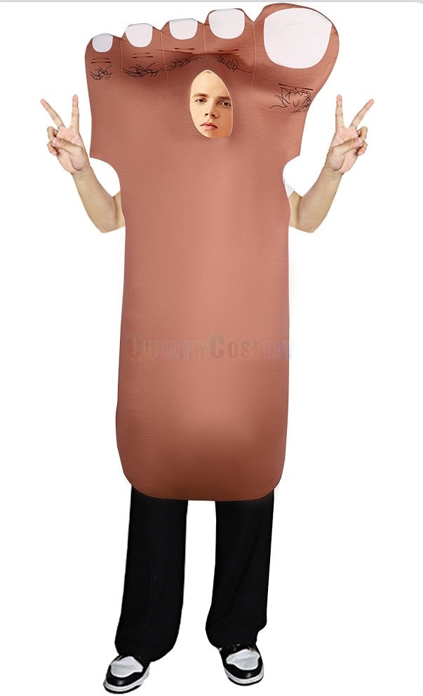 Adult Foot Sponge Suit Halloween Funny Cosplay Costume - HQCOSPLAY