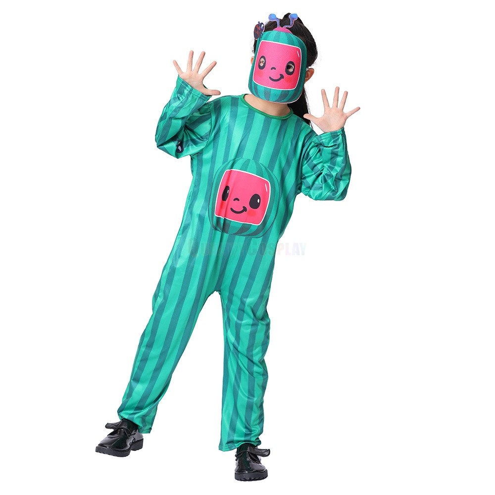 Children's Fruit Shape Watermelon Halloween Cosplay Costume - HQCOSPLAY