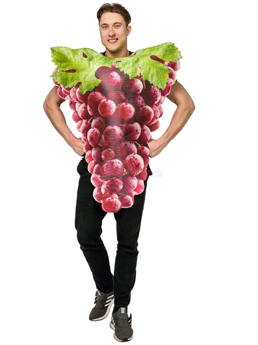 Adult Halloween Fruit Funny Grape Cosplay Costume - HQCOSPLAY