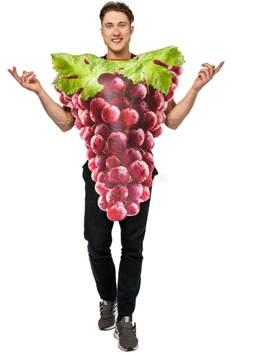 Adult Halloween Fruit Funny Grape Cosplay Costume - HQCOSPLAY