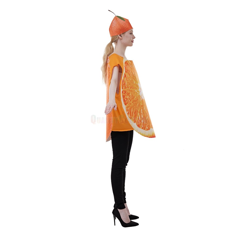Adult Fruit Cosplay Costume Halloween Funny Orange Costume - HQCOSPLAY