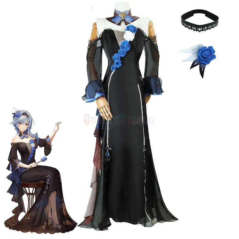 Genshin Impact Eula Concert Dress Cosplay Costume - HQCOSPLAY