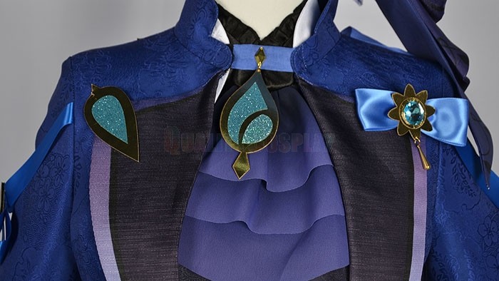 Genshin Impact Furina Cosplay Costume Black Outfit - HQCOSPLAY