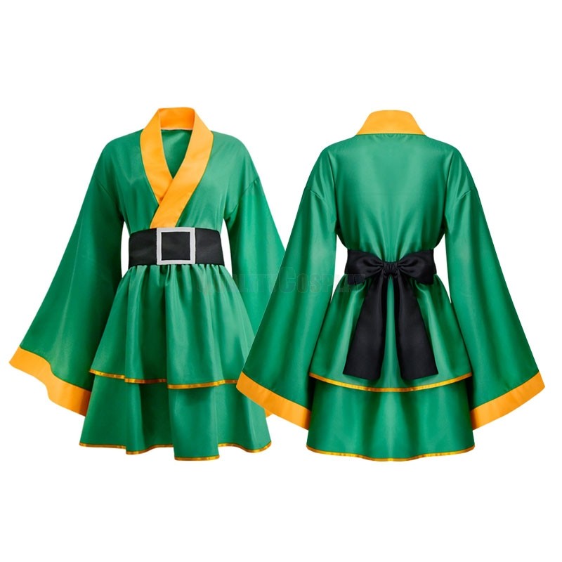 Halloween Cosplay Costume Hunter × Hunter Gon. Freecss Female Kimono ...