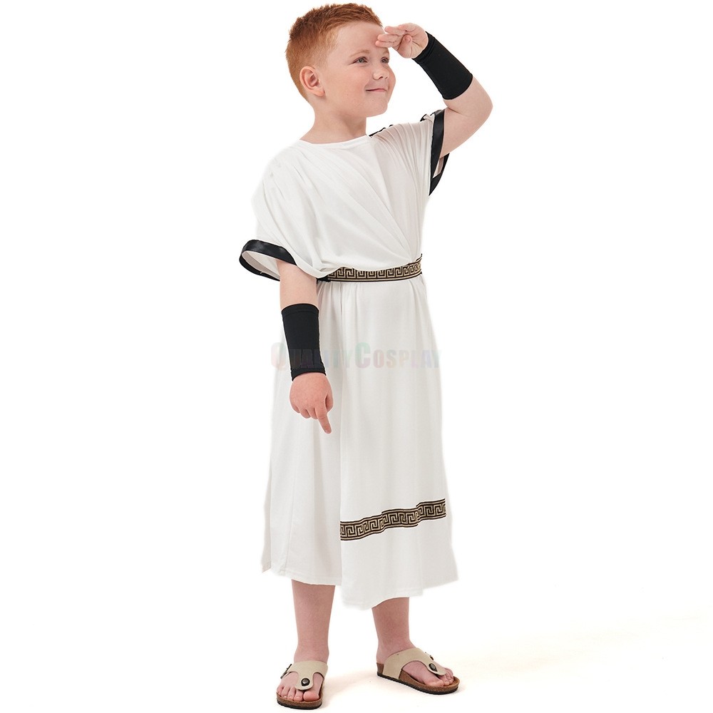Children's Ancient Greek Mythology Toga Halloween Cosplay Costume ...