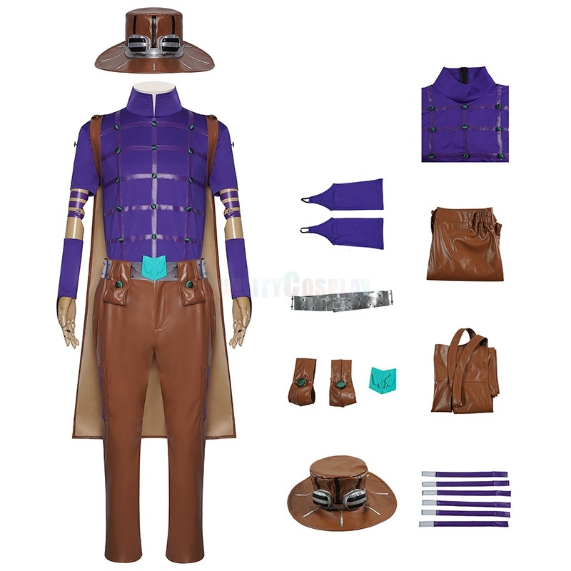 JoJo's Bizarre Adventure Gyro Zeppeli Cosplay Costume - HQCOSPLAY