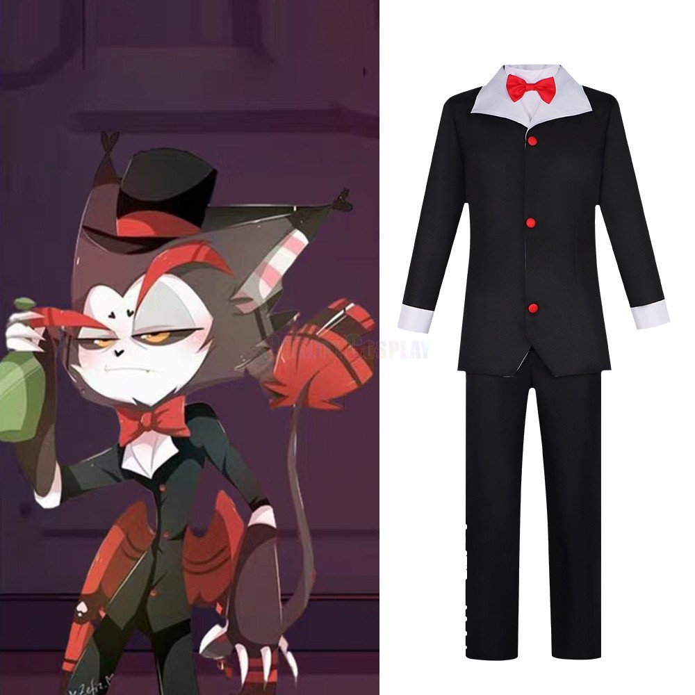 Halloween Male Costumes Hazbin Hotel Husk Cosplay Suit - HQCOSPLAY