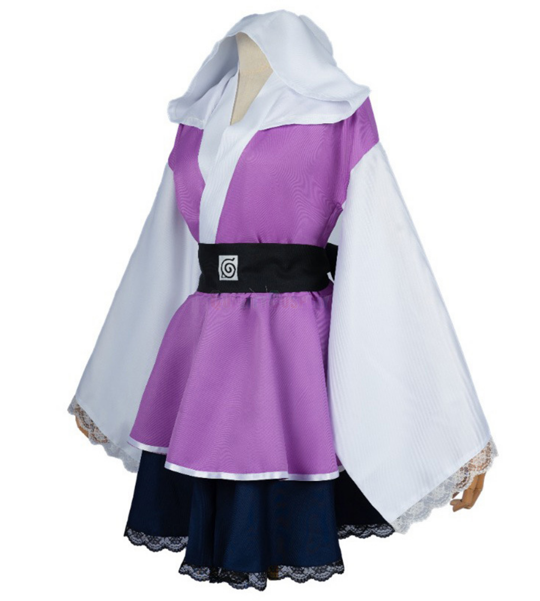 Naruto Shippuden Hyūga Hinata Kimono Cosplay Costume - HQCOSPLAY