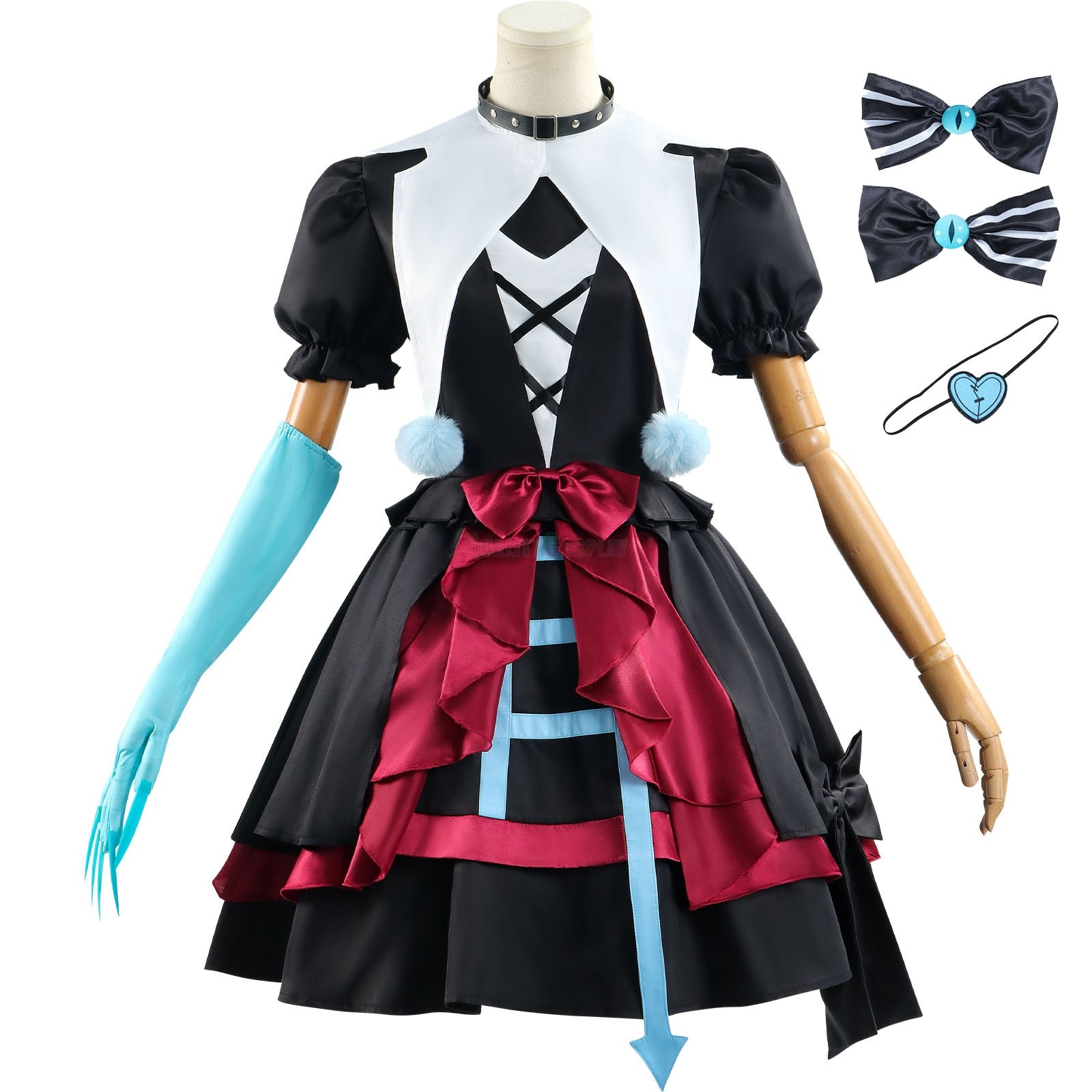 Identity V Eggy Party Linkage Mute Girl Steela Cosplay Costume - HQCOSPLAY
