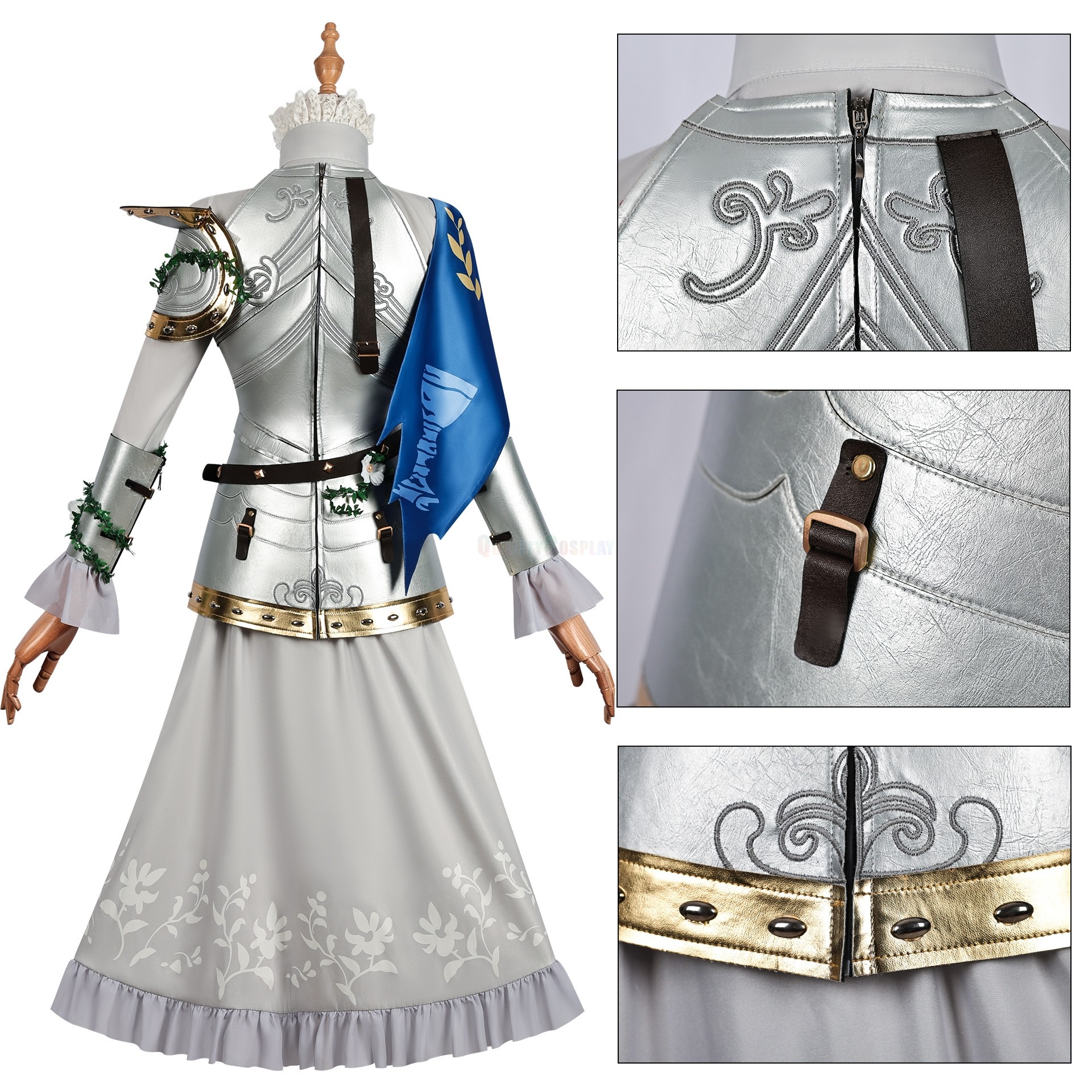Identity V Psychologist Silver Knight Cosplay Costume - HQCOSPLAY