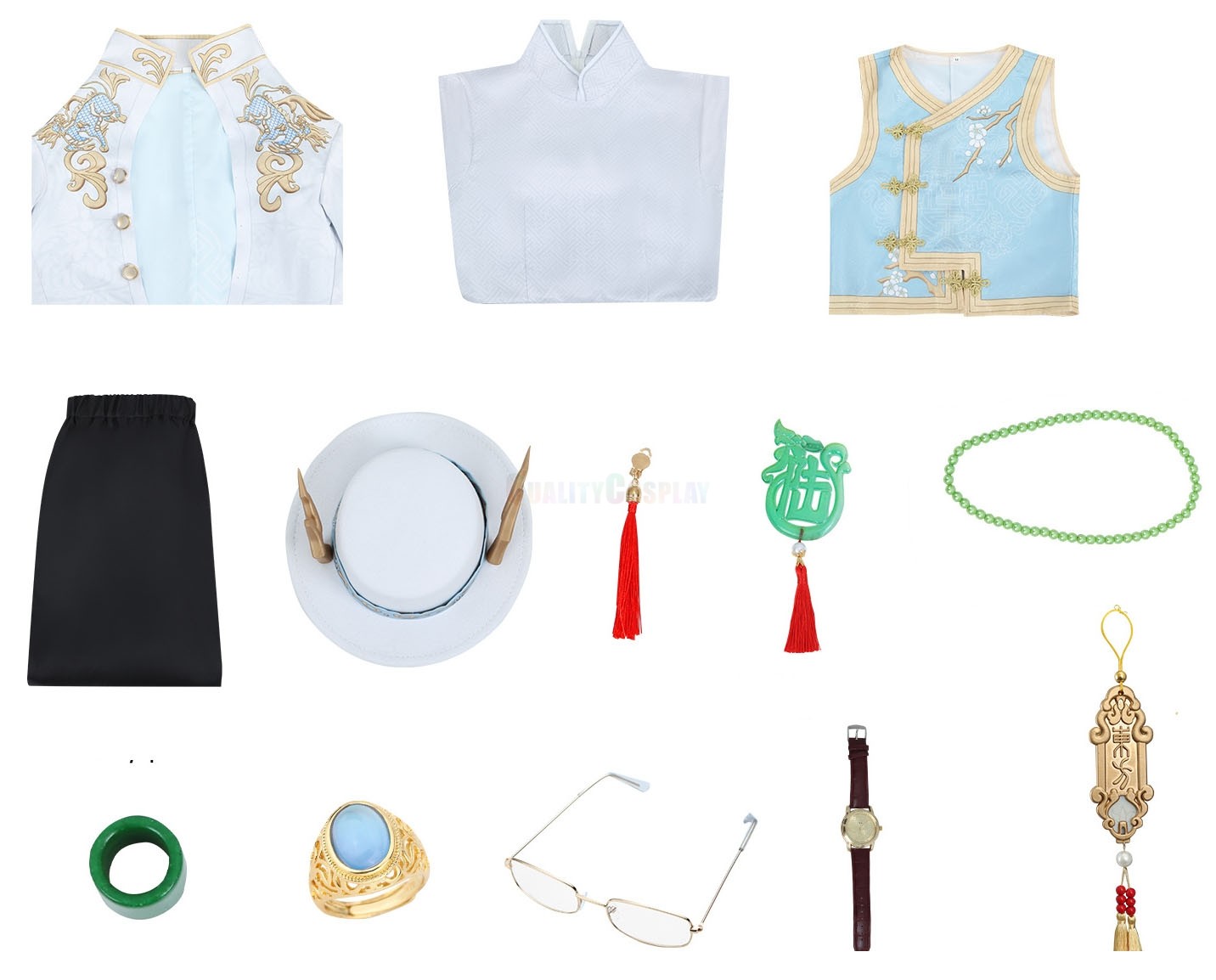 Identity V Qilin Mercharnt Mr. Fan Cosplay Costume - HQCOSPLAY