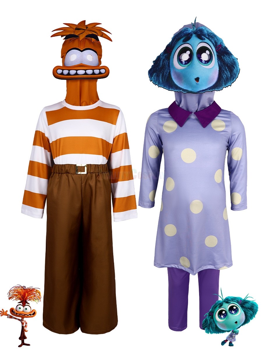 Halloween Group Costume Inside Out Joy Anger Disgust Sadness Fear ...