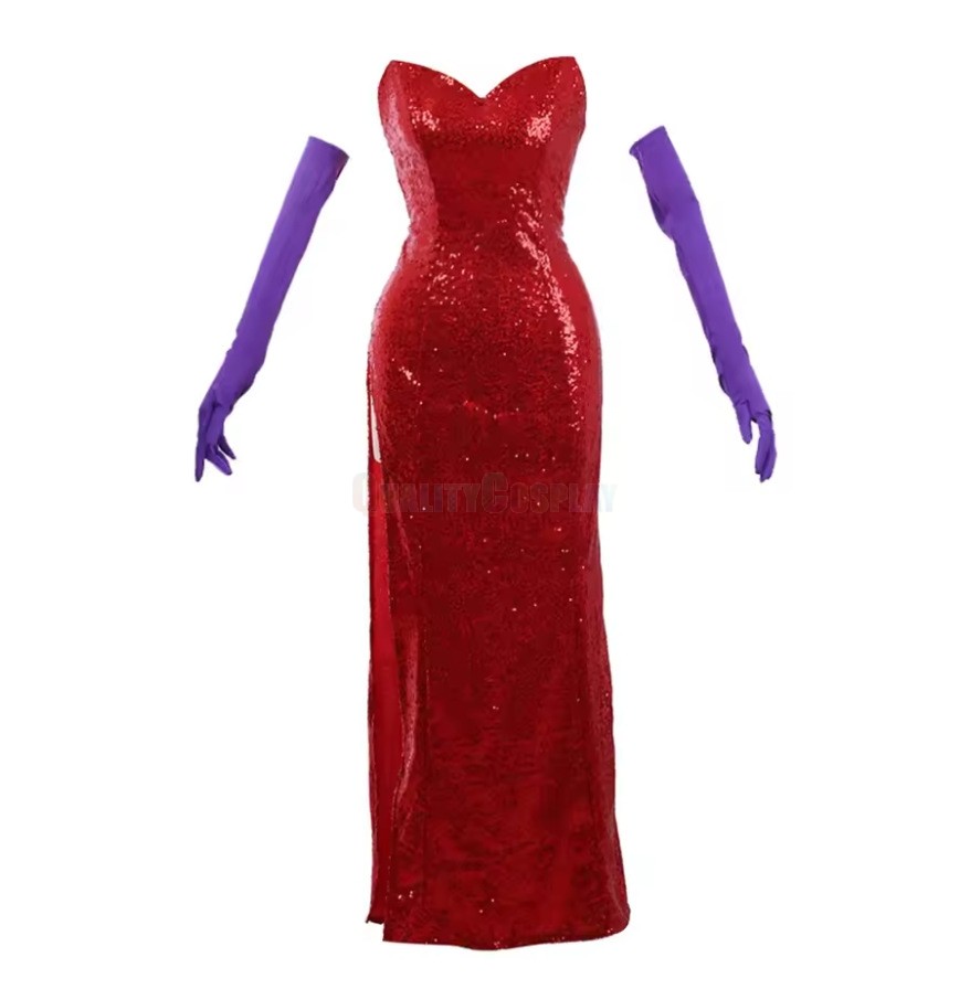 Who Framed Roger Rabbit Jessica Rabbit Cosplay Costume - HQCOSPLAY