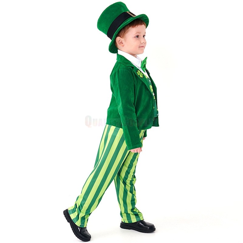 Halloween Costumes Children's Irish Goblin Dwarf Four-Leaf Clover ...