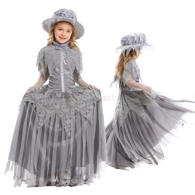Halloween Ghost Princess Cosplay Skeleton Bride Costume - HQCOSPLAY