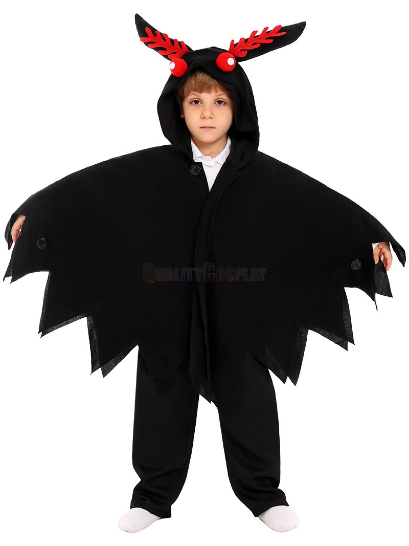 The Mothman Prophecies Kids Mothman Halloween Cosplay Costume - HQCOSPLAY