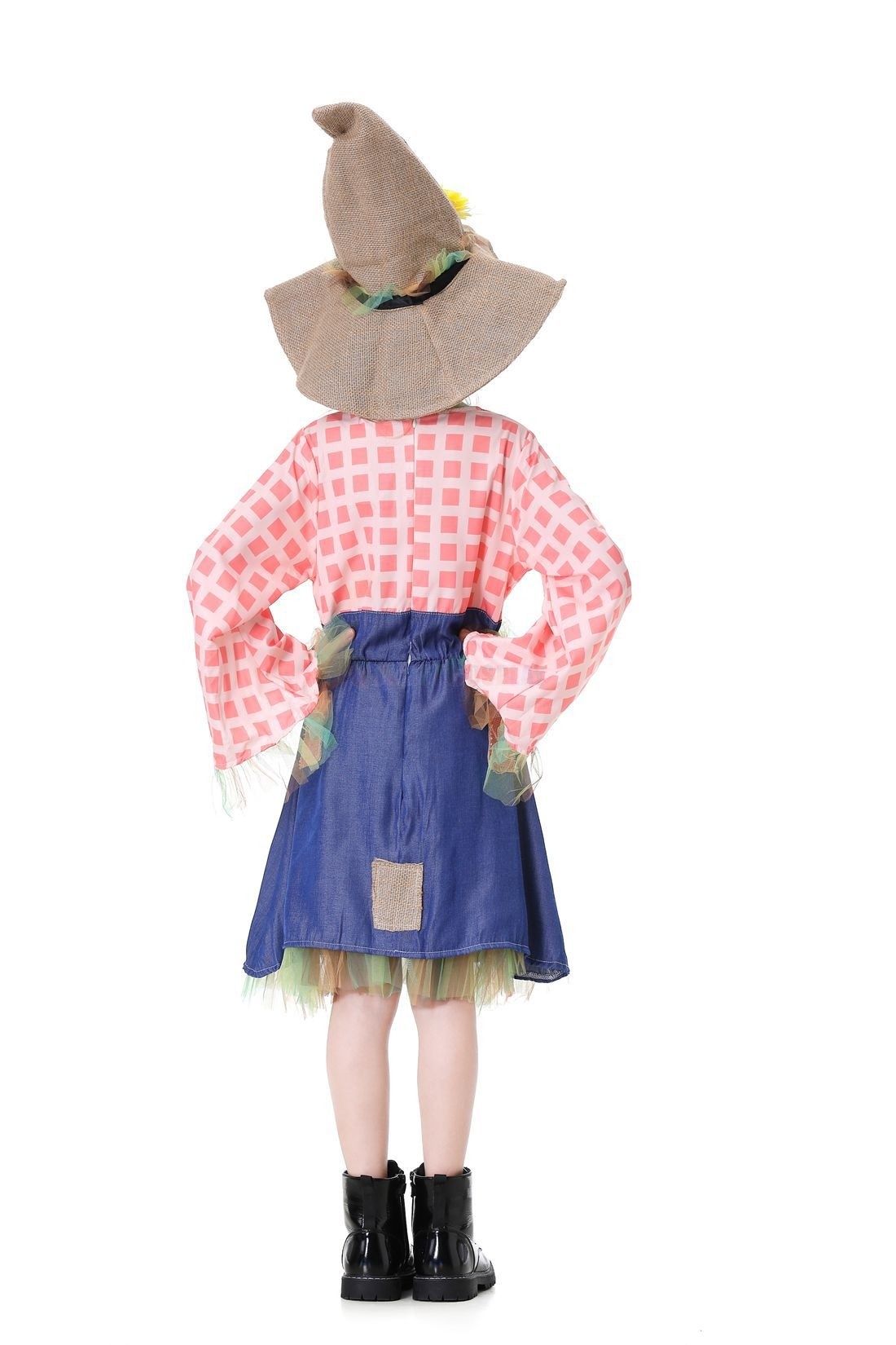 Halloween Pink Scarecrow Cosplay Costumes Children's Costumes - HQCOSPLAY