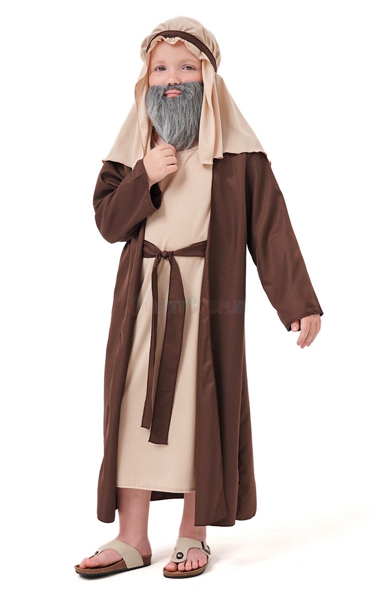 Children's Halloween Costume Middle Eastern Shepherd Elder Cosplay ...