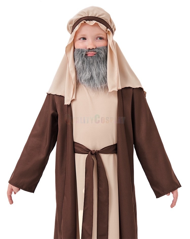Children's Halloween Costume Middle Eastern Shepherd Elder Cosplay ...