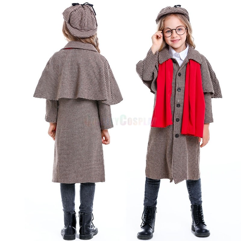 Halloween Great Detective Sherlock Holmes Children's Cosplay Costume ...