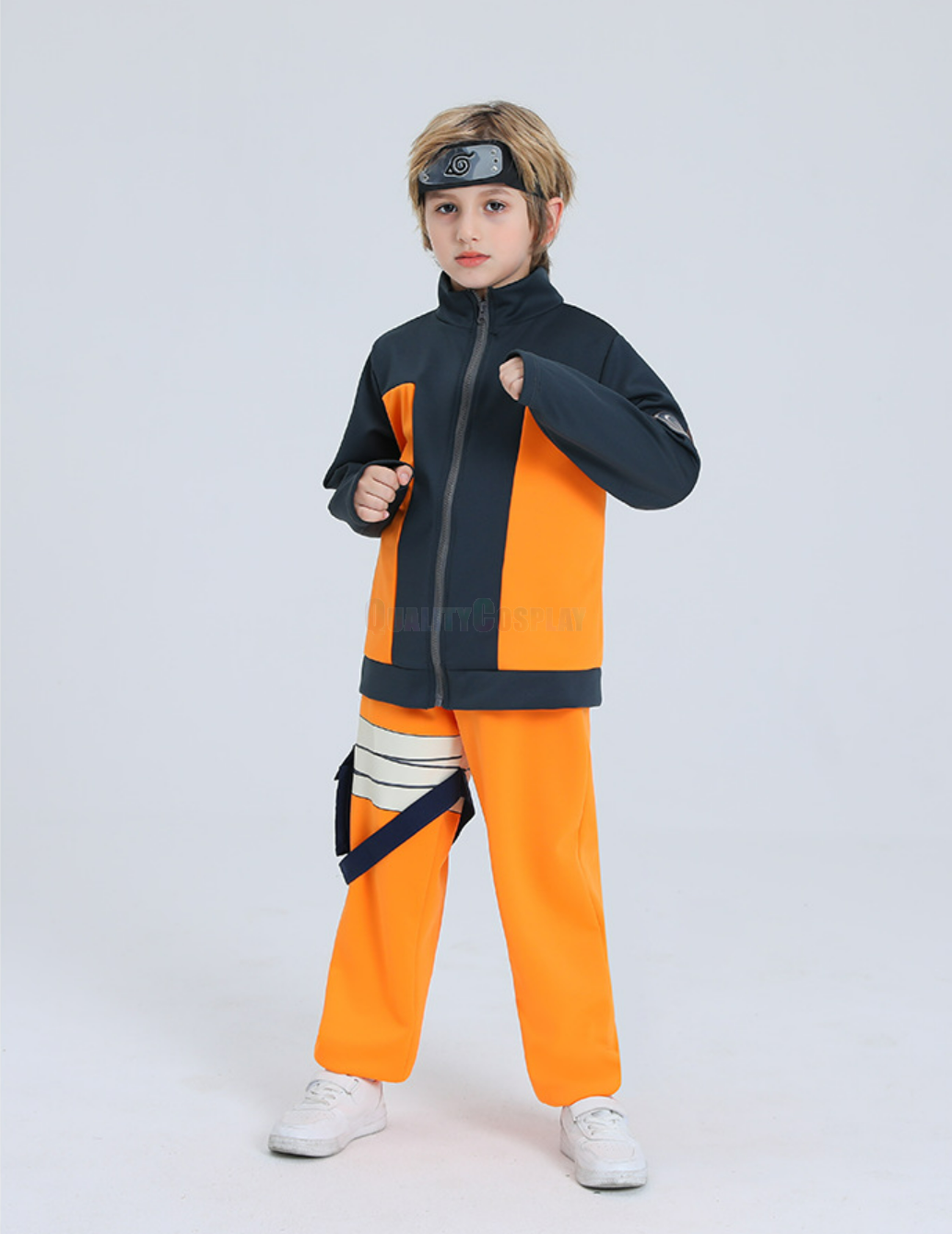 Kids Uzumaki Naruto Cosplay Daily Wear Costume - HQCOSPLAY