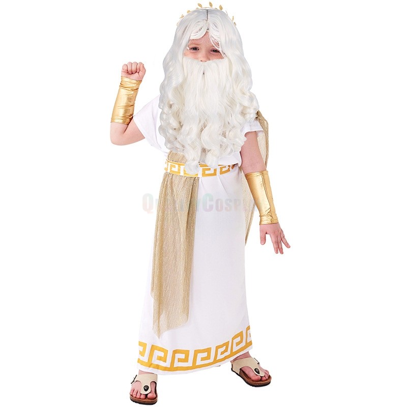 Ancient Greek Mythology Children's Halloween Zeus Cosplay Costume ...