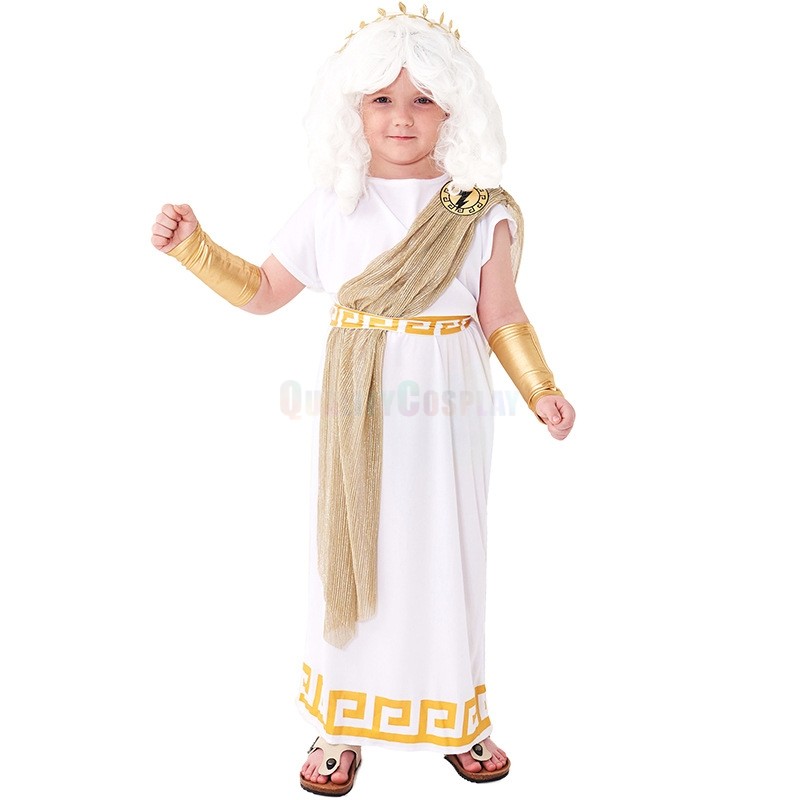 Ancient Greek Mythology Children's Halloween Zeus Cosplay Costume ...