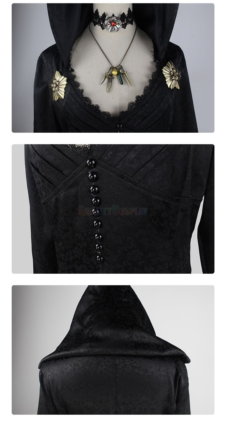 Resident Evil Village Lady Dimitrescu Cosplay Costume - HQCOSPLAY