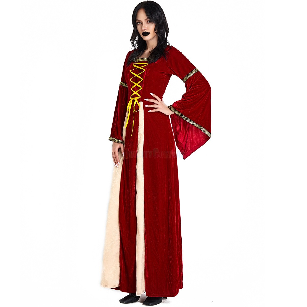 Medieval European Court Party Dress Halloween Costume - HQCOSPLAY