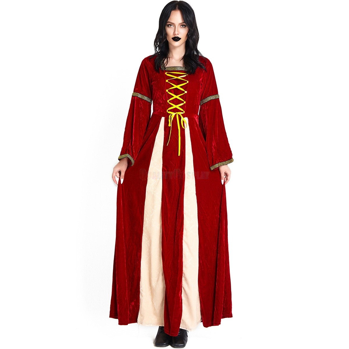 Medieval European Court Party Dress Halloween Costume - HQCOSPLAY