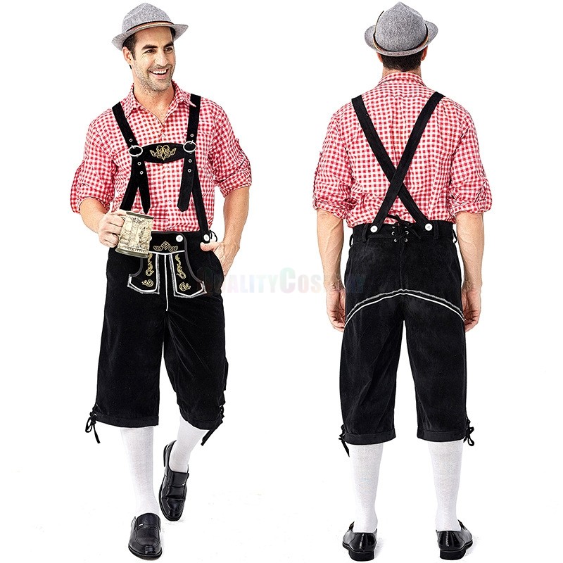 Halloween Costume German traditional Men's Oktoberfest Costume - HQCOSPLAY