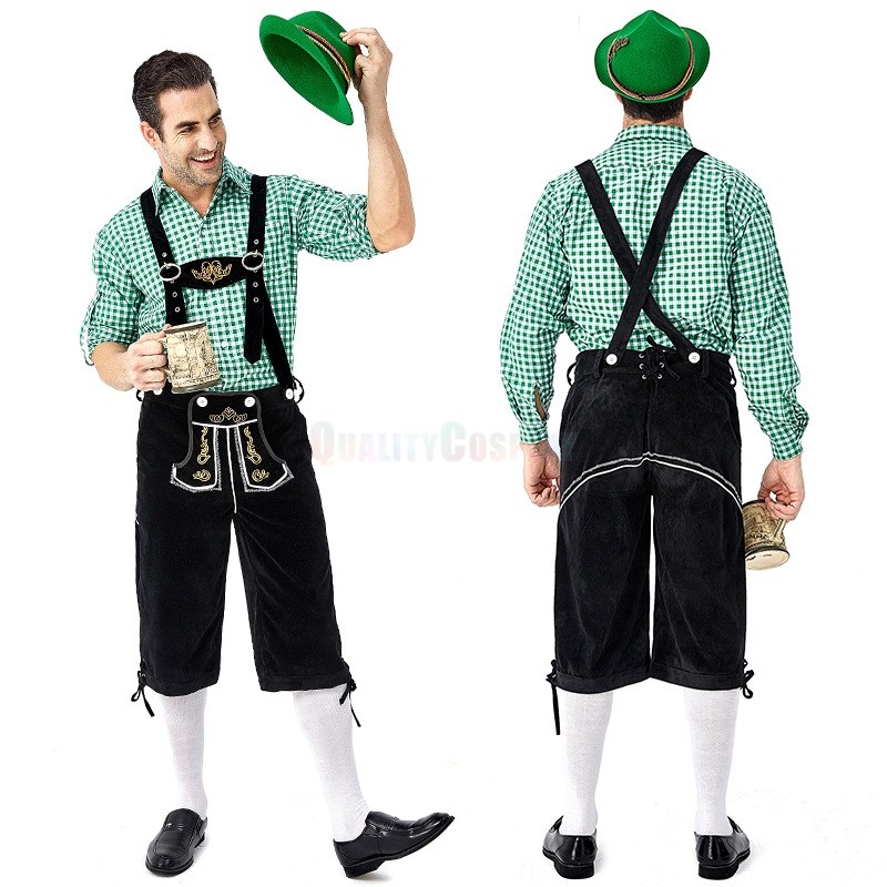 Halloween Costume German traditional Men's Oktoberfest Costume - HQCOSPLAY