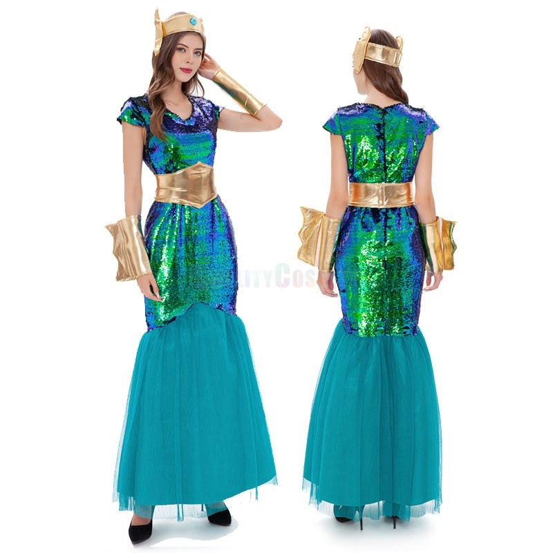Halloween Greek Mythology Mermaid Princess Cosplay Costume - HQCOSPLAY