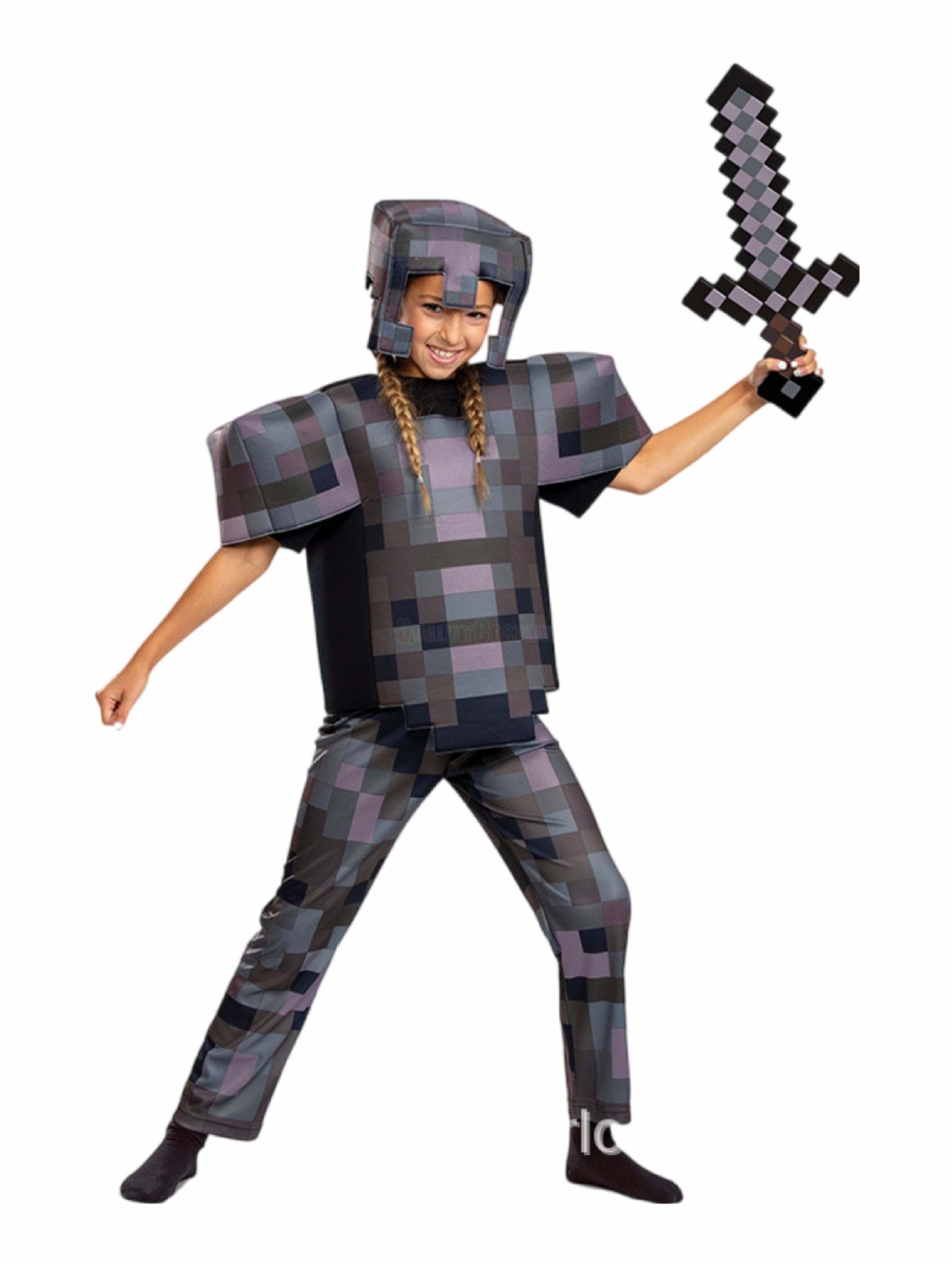 Minecraft Alloy Armor Set Halloween Cosplay Costume For Kids - HQCOSPLAY