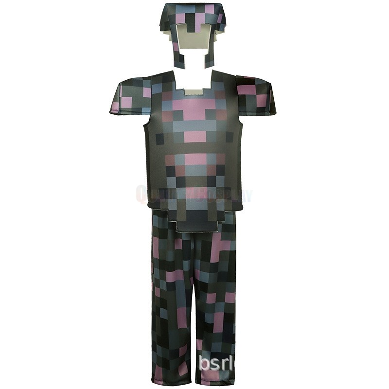 Minecraft Alloy Armor Set Halloween Cosplay Costume For Kids - HQCOSPLAY