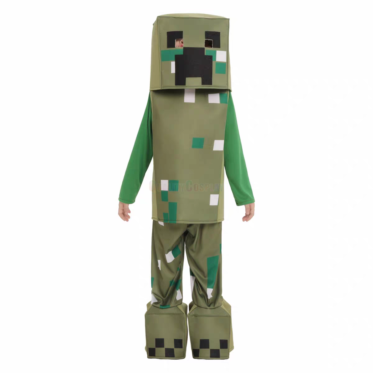 Minecraft Creeper Halloween Cosplay Costume For Kids - HQCOSPLAY