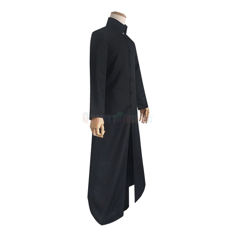 Halloween The Matrix Neo Cosplay Trench Coat - HQCOSPLAY