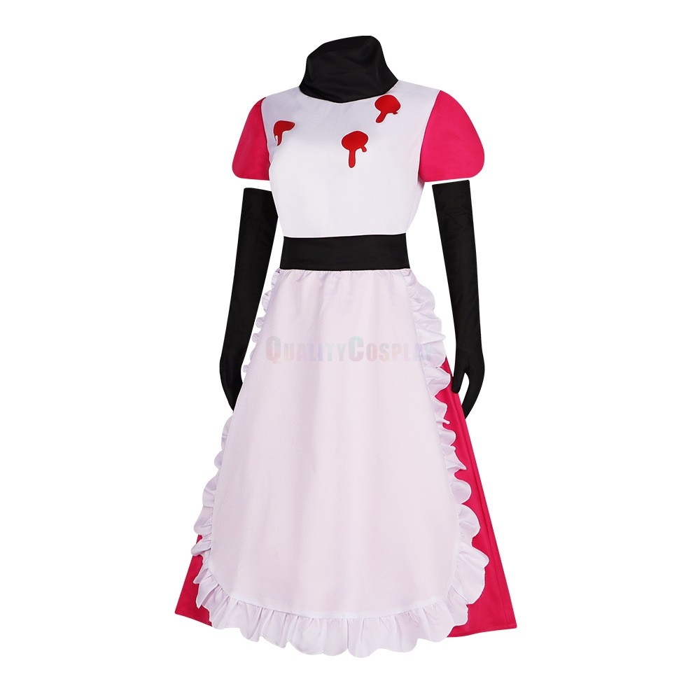 Hazbin Hotel Cosplay Costume Halloween Adult Female Niffty Cos Set ...