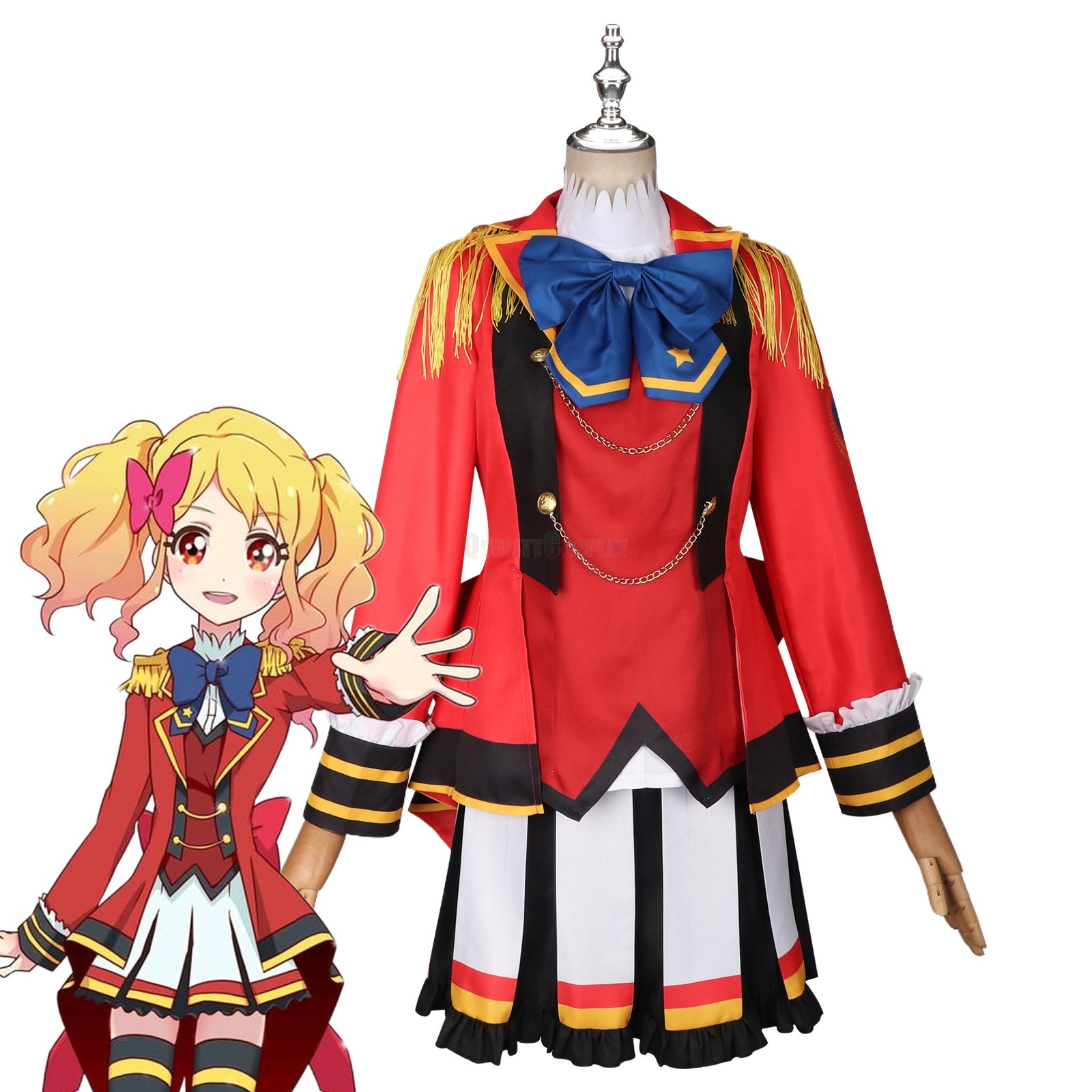 Aikatsu Stars! Nijino Yume Red Cosplay Costume - HQCOSPLAY