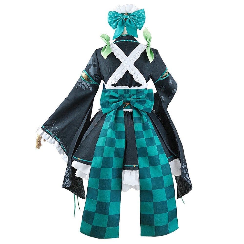 Virtual Youtuber NIJISANJI Pomu Rainpuff Maid Cosplay Costume - HQCOSPLAY