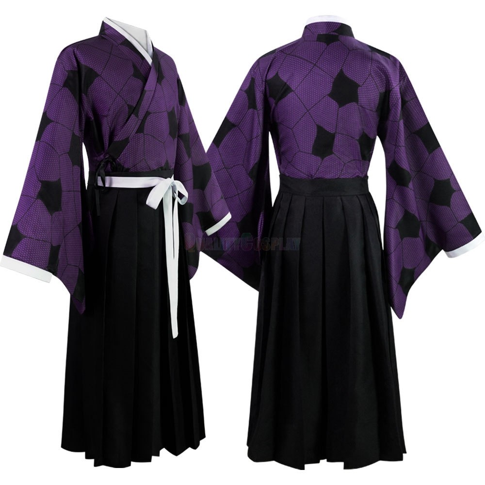 Demon Slayer Kokushibo Kimono Cosplay Costume - HQCOSPLAY